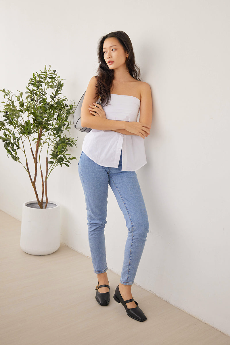 Cypher Buckle Maryjane Flats in Black – Sunday Staples