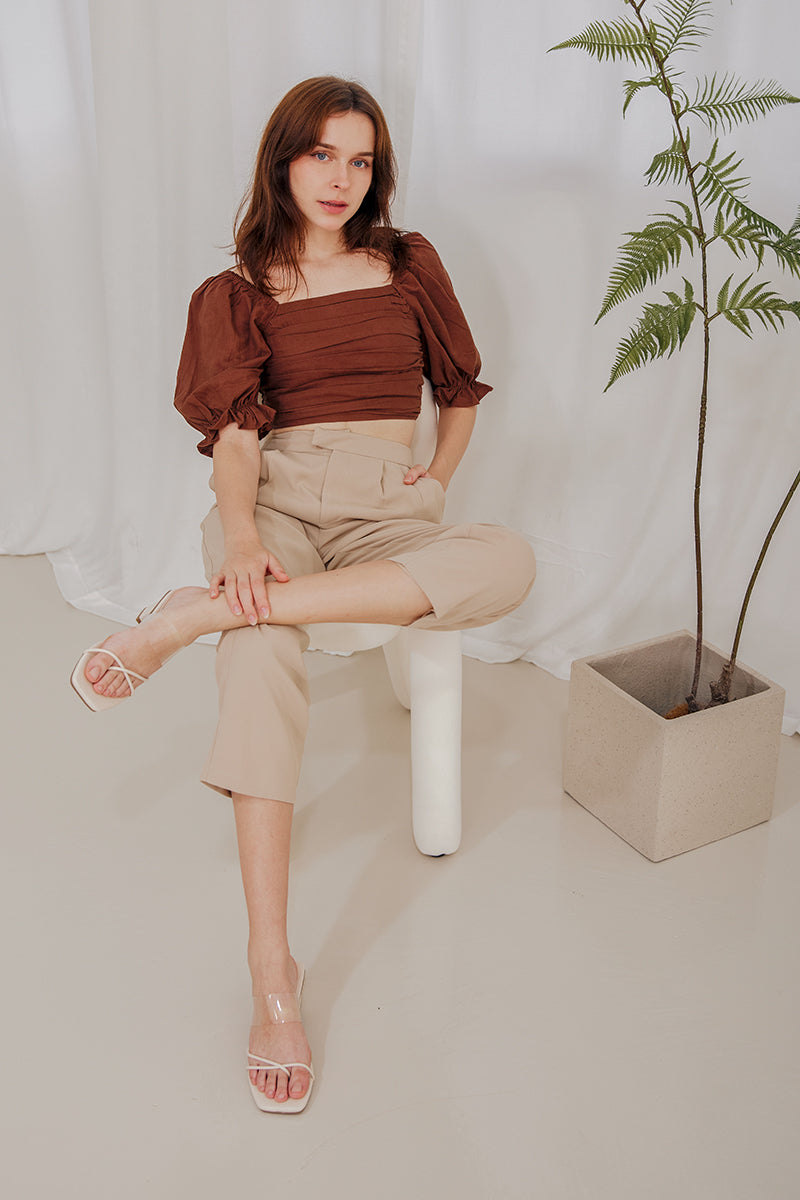 Lyon Strappy Vinyl Heels in Cream – Sunday Staples
