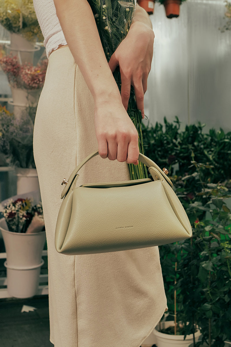 Milan Top-handle Bag in Sage – Sunday Staples