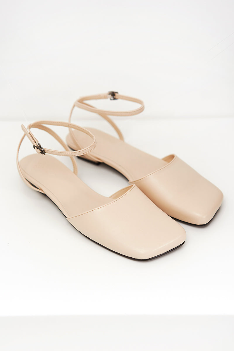 Yolko Covered Flats in Cream – Sunday Staples
